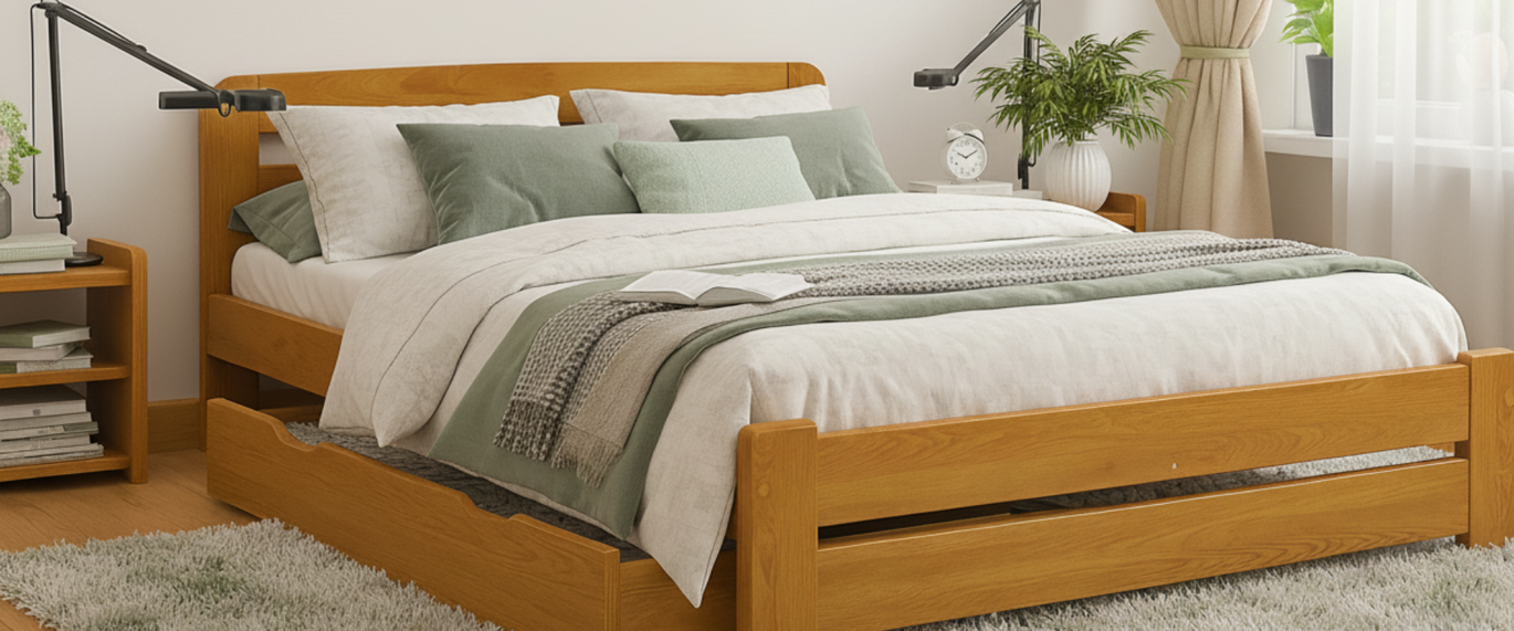 Solid Wooden Beds Hand-Finished in the UK | Nodax Wood Bed Frames ...